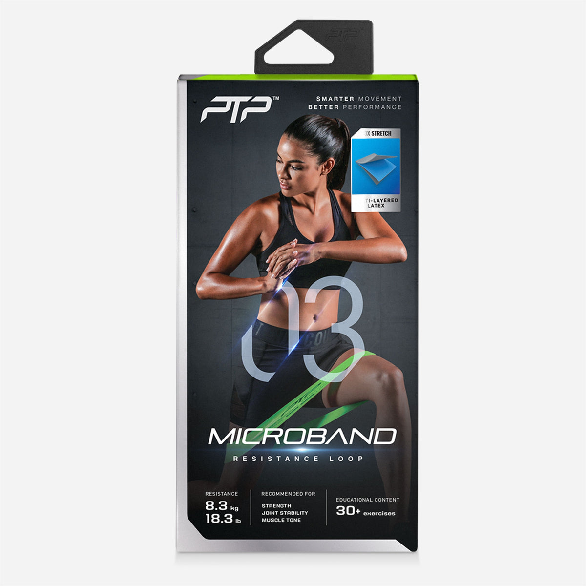 PTP MicroBand Medium Resistance Band – PTP Fitness